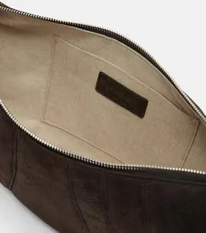 LEMAIRE Croissant Medium Leather Shoulder Bag - Brown