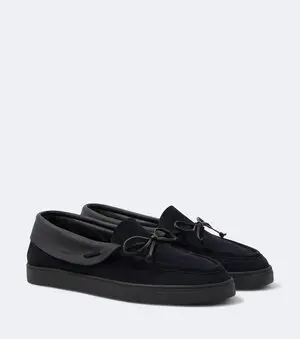 Giorgio Armani Suede Loafers - Blue