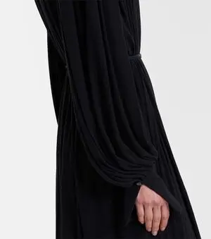 Calvin Klein Yasmine Scarf-detail Cotton-blend Maxi Gown