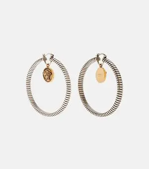 Versace Sterling Earrings - Silver