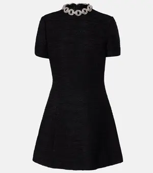 Valentino Garavani Embellished Mini Dress - Black