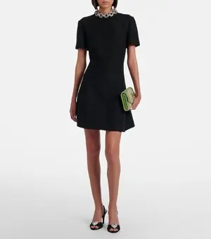 Valentino Garavani Embellished Mini Dress - Black