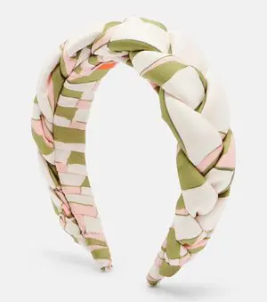 La DoubleJ Braided Twill Headband - Multicoloured