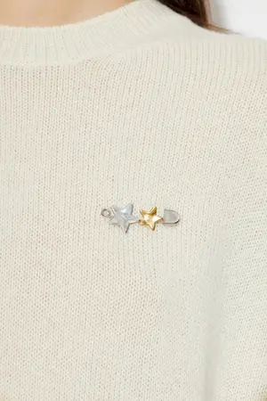 JIL SANDER Brass Star Pin