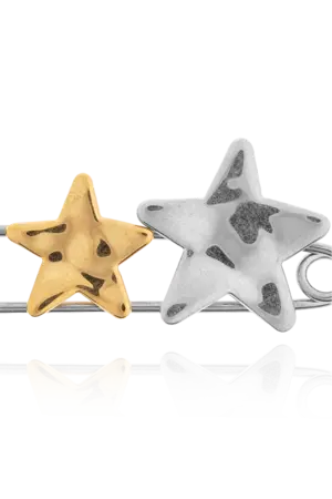 JIL SANDER Brass Star Pin
