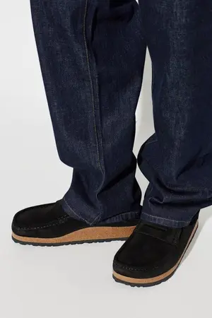 BIRKENSTOCK Naples Shearling Suede Slip-on Mule - Black