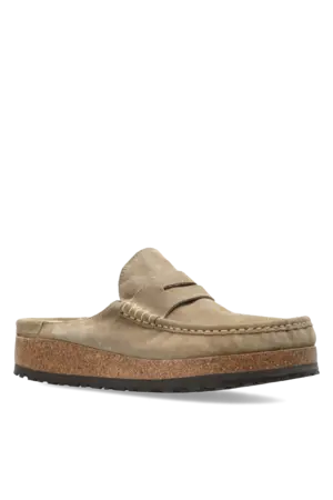 BIRKENSTOCK Naples Shearling" Suede Slip-on Loafers