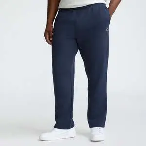 Champion Powerblend Sweatpants, Open Hem, C Logo Big & Tall - Deep Navy