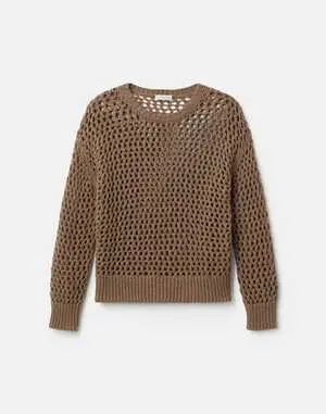 Lafayette 148 New York Hand-knit Open Stitch Sweater - Root Multi
