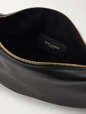 Saint Laurent Amalia Mini Leather Shoulder Bag - Black