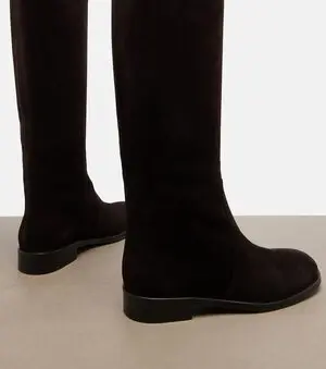 GIANVITO ROSSI Zayne Suede Knee-high Boots - Brown
