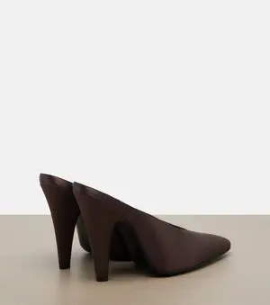 Alaïa Cone Satin Mules