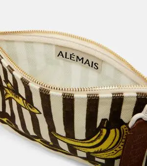 ALEMAIS Mona Mini Canvas Clutch With Tassel