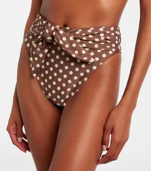 MONTCE Vivian Paula Polka Dot Bikini Bottoms - Brown