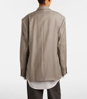 Acne Studios Striped Wool Blazer