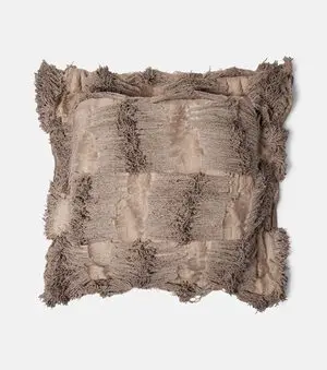 THE HOUSE OF LYRIA Bolma Wool And Cotton Cushion - Beige