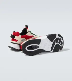 Valentino Garavani Vlogo Mesh Sneakers - Red