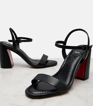 CHRISTIAN LOUBOUTIN Jane Leather Sandals - Black