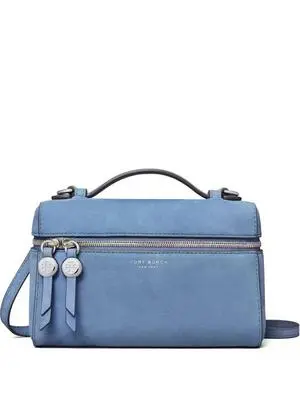 Tory Burch Romy Nubuck Slim Top-handle Bag - Blue