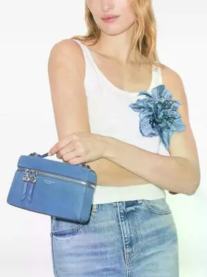 Tory Burch Romy Nubuck Slim Top-handle Bag - Blue