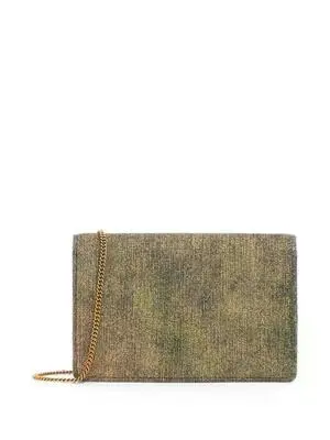 Roberto Cavalli Brushed Effect Snake Motif Shoulder Bag