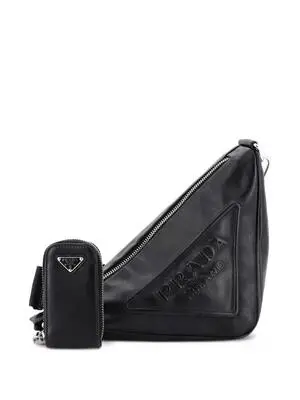 Prada Embossed Leather Mini Shoulder Bag