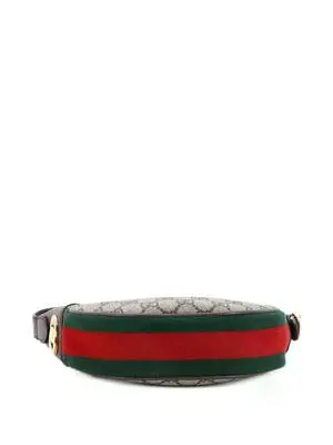 Gucci Ophidia Mini Hobo Bag In Gg Coated Canvas - Brown