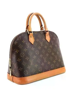 LOUIS VUITTON Alma Handbag Monogram Canvas Pm Satchel