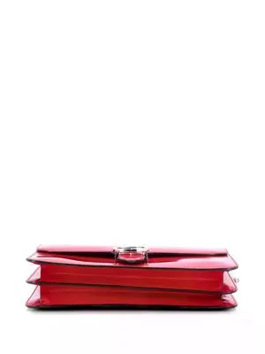 Gucci Interlocking Patent Medium Shoulder Bag - Pink
