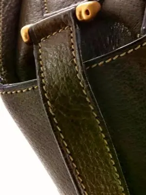 Gucci Vintage Convertible Bamboo Top Handle Bag