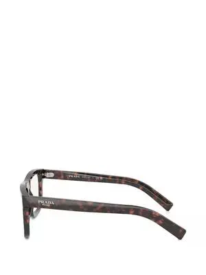 Prada Square-frame Eyeglasses - Brown