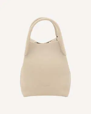 Loro Piana Small Bale Bucket Bag In Grained Leather - Pink