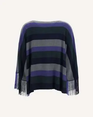 Giorgio Armani Viscose Sweater With Fringe Detail