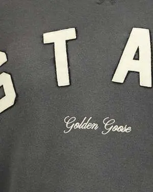 GOLDEN GOOSE Star Embroidered Oversized Sweatshirt - Grey