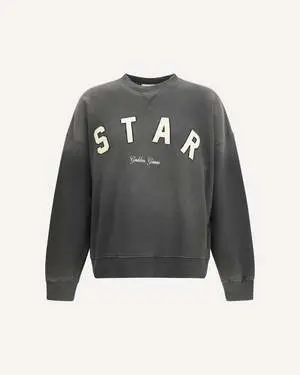 GOLDEN GOOSE Star Embroidered Oversized Sweatshirt - Grey