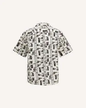 Prada Patterned Bowling Shirt - Beige