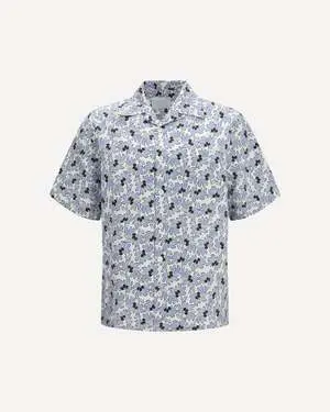 Prada Cotton Shirt With Floral Print Ale