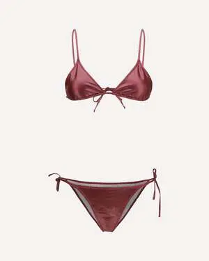 KRISTINA TI Metallic Triangle Bikini