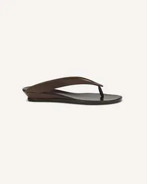 GIUSEPPE ZANOTTI Asymmetrical Wedge Leather Sandals