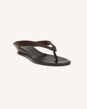GIUSEPPE ZANOTTI Asymmetrical Wedge Leather Sandals