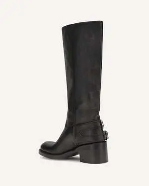 Chloé Dakota Knee-high Buckled Boots - Black
