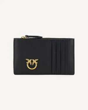 Pinko Leather Card Holder - Black