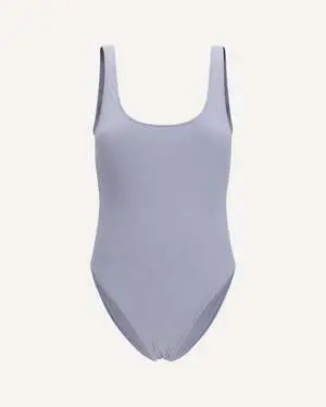 KRISTINA TI One-piece Swimsuit With Floral Lining - Grey