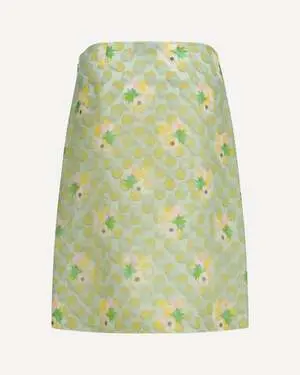 Fendi Bouquet Organza Midi Skirt