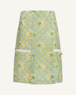 Fendi Bouquet Organza Midi Skirt
