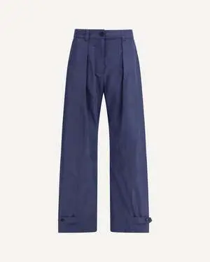 Pinko Shiny Taffeta Wide Leg Pants