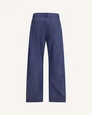 Pinko Shiny Taffeta Wide Leg Pants