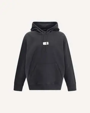 MAISON MARGIELA Cotton Hoodie With Logo - Black