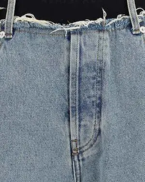 ALAINPAUL Straight-leg Ripped Jeans With Elastic Waistband
