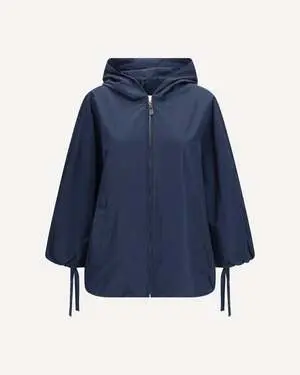 WEEKEND MAXMARA S Max Mara Water-repellent Taffeta Blouson With Hood - Blue